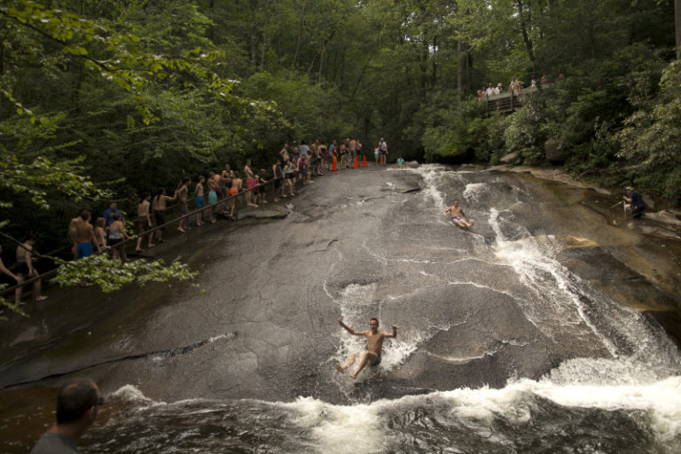 Sliding Rock l Simply Amazing Fall - Our Breathing Planet